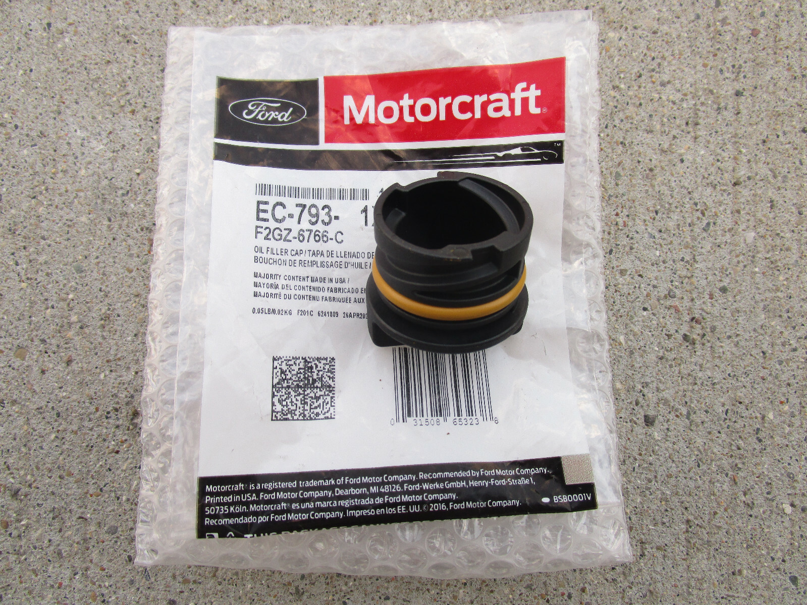FORD F2GZ-6766-C F2GZ6766C MOTORCRAFT EC-793 EC793 ENGINE OIL FILLER ...