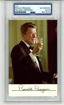 Ronald Reagan ~ Signed Autographed Toast Authentic Signature ~ PSA DNA ...