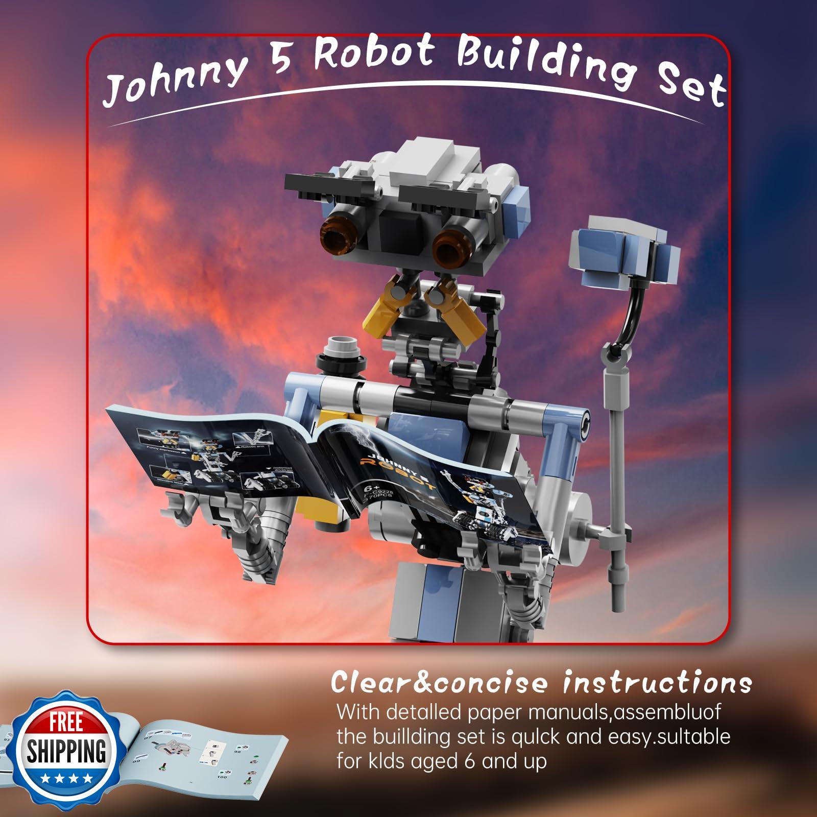 370 Pieces Johnny 5 Robot Building Set, Johnny Five Robot Model Toys ...
