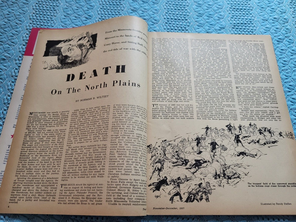 TRUE WEST MAGAZINE-DEC. 1957-LOVELY ECHO HAWK COVER | eBay