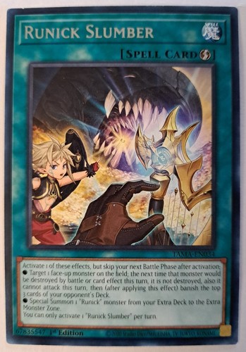 RUNICK SLUMBER (TAMA-EN034) RARE 1st Edition | eBay