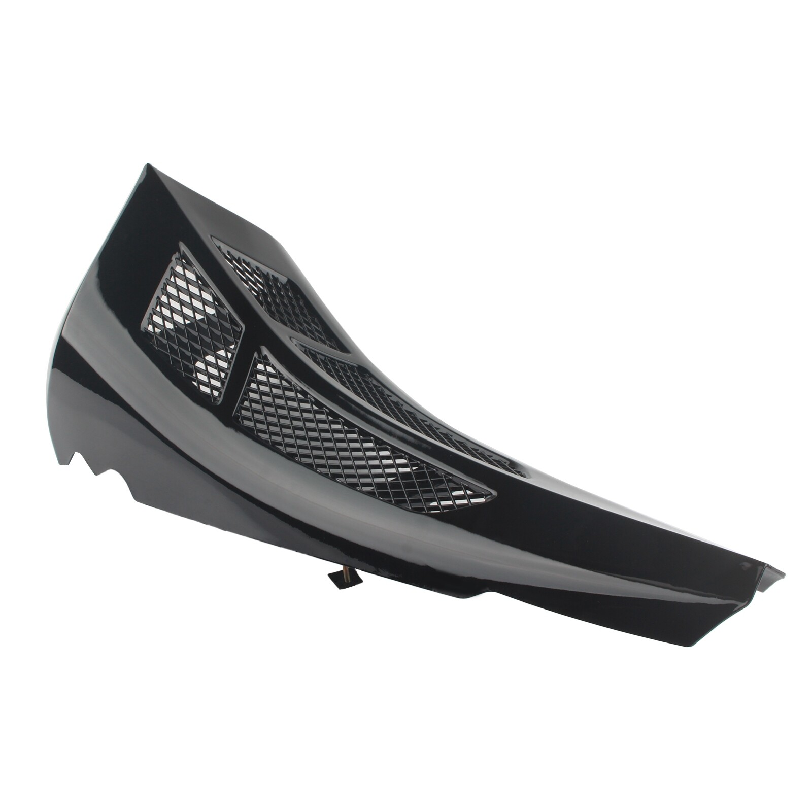 ABS Gloss Black Tall Chin Spoiler Scoop Fits For Harley 14-23 Road ...