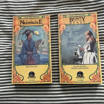 Faerie Tale Theatre The Nightingale & Beauty And The Beast VHS Mick ...