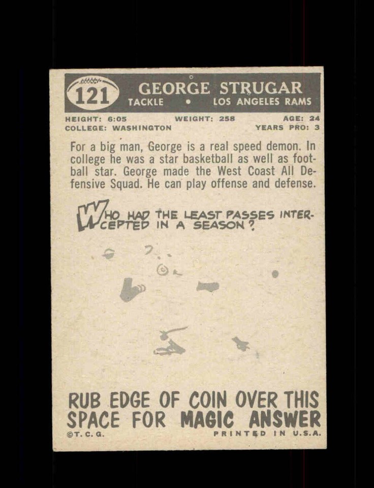 1959 GEORGE STRUGAR TOPPS #37 BROWNS *G8692 | eBay