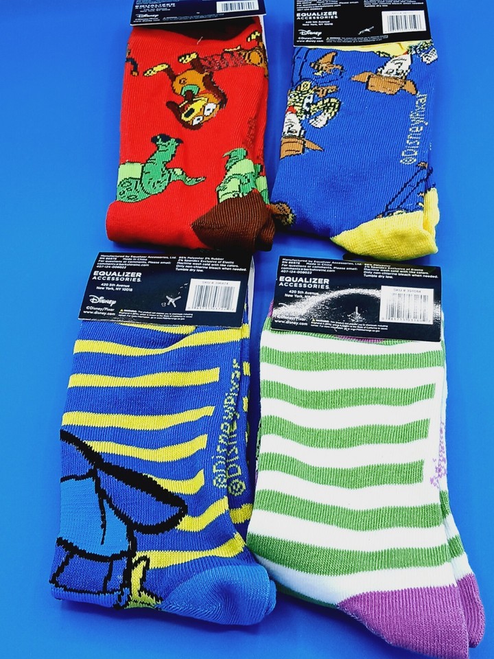 NEW Disney Pixar Toy Story Unisex Crew Socks Size 9-13 Buzz Lightyear ...