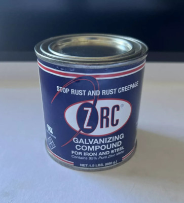 ZRC Cold Galvanizing Compound 1/2 Pint 95% Zinc (Z.R.C) 10001 | eBay