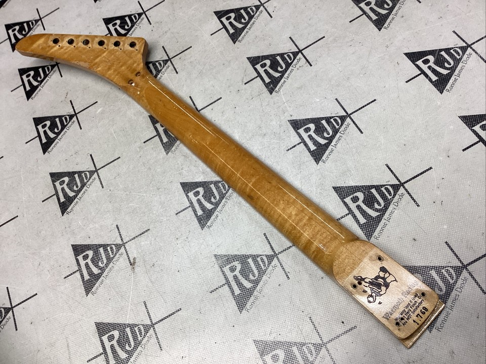 Warmoth Tiltback Nomad Electric Guitar Neck Flame Maple Locking | eBay