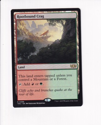 MAGIC THE GATHERING MTG COMMANDER: TARKIR: DRAGONSTORM ROOTBOUND CRAG ...