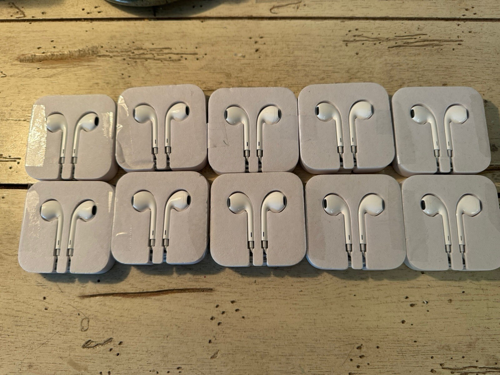 Apple Genuine Earpods Wired Earbuds with 3.5mm Headphone Jack LOT OF 10 ...