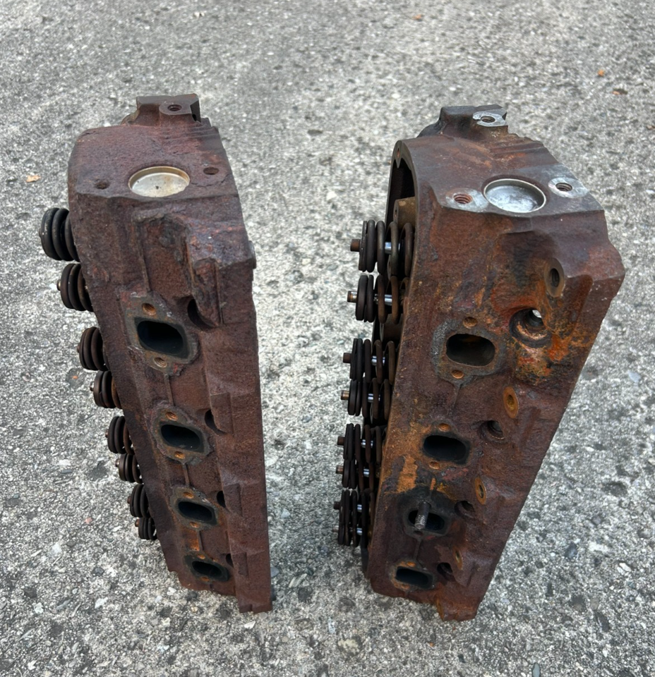 GT-40P Cylinder Heads Iron 4 Bar Explorer 87-93 Mustang GT LX 302 351 5 ...