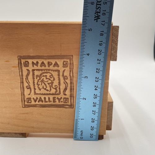 Napa Valley Box Company Wooden CD DVD Storage Holder Rack Shelf Crate ...