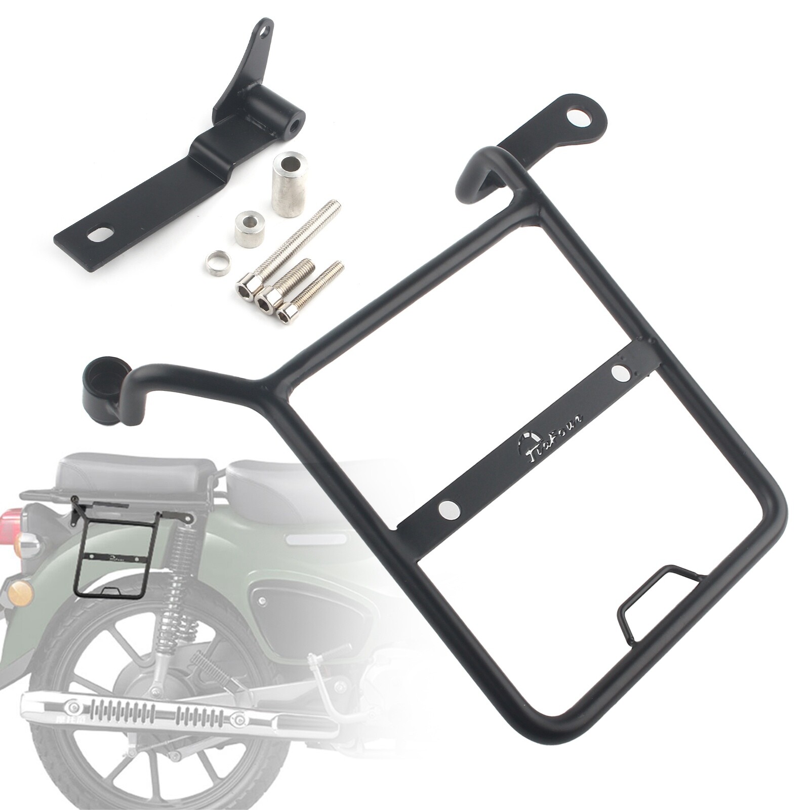 Luggage Rack Side Saddle Bag Mount Bracket Right For Honda Cross Cub ...