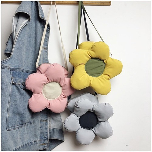 Rotundity Youth Fashion Flower Shape Handbags Nylon Purse for Women ...
