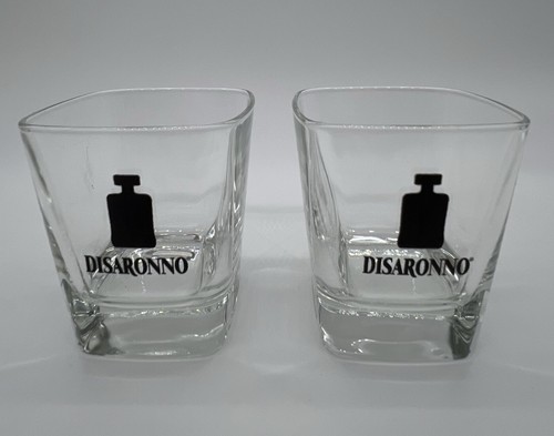 Square Rocks Glasses Set Of 2 Low Ball Glasses 8 oz Disaronno Rocks ...