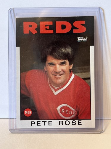 1986 Topps Pete Rose baseball card #741 Cincinnati Reds | eBay
