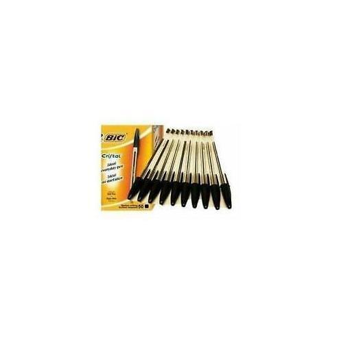 20 x BIC CRISTAL Medium Ball Pens Crystal Biros Black, Blue, Red, Green ...