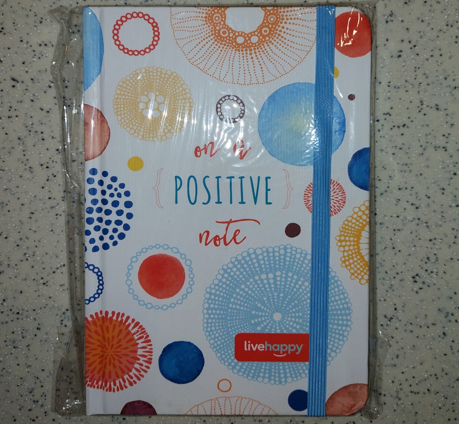 Live Happy Notebook On A Positive Note Hardcover Inspirational Journal ...