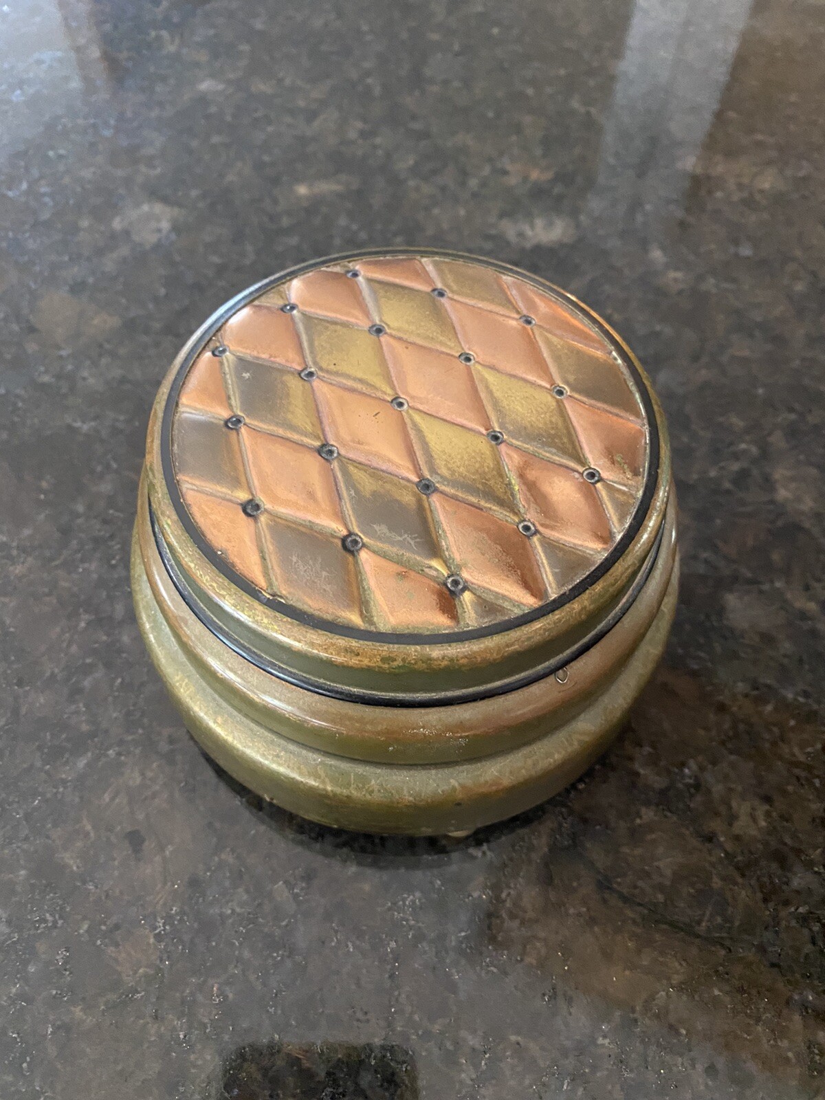 Vintage Musical Powder Box | eBay