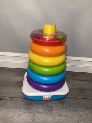 Giant Colorful Rings Rock-a-Stack Ring Toss Toddler Game | eBay