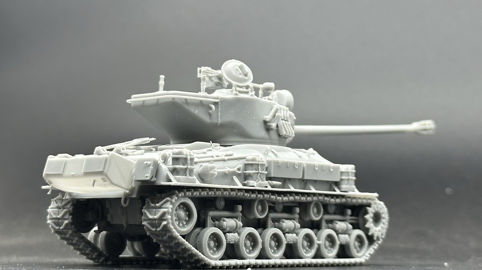 3D Printed 1/72/87/144 Israel M51 Super Sherman Tanks Unpainted Model ...