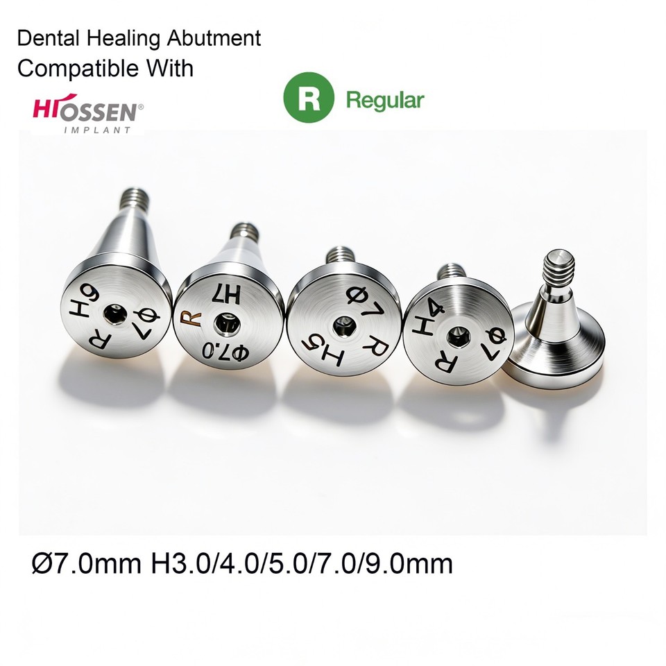 Hiossen Titanium Healing Cap Abutment Dental Internal Hex Regular Fits ...