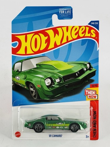 Hot Wheels Then And Now - ‘81 Camaro (Green) | eBay
