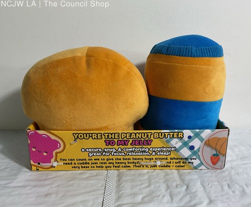 NIB Mimicoco Peanut Butter & Jelly Weighted Snug Besties 6.5 Inch Plush ...