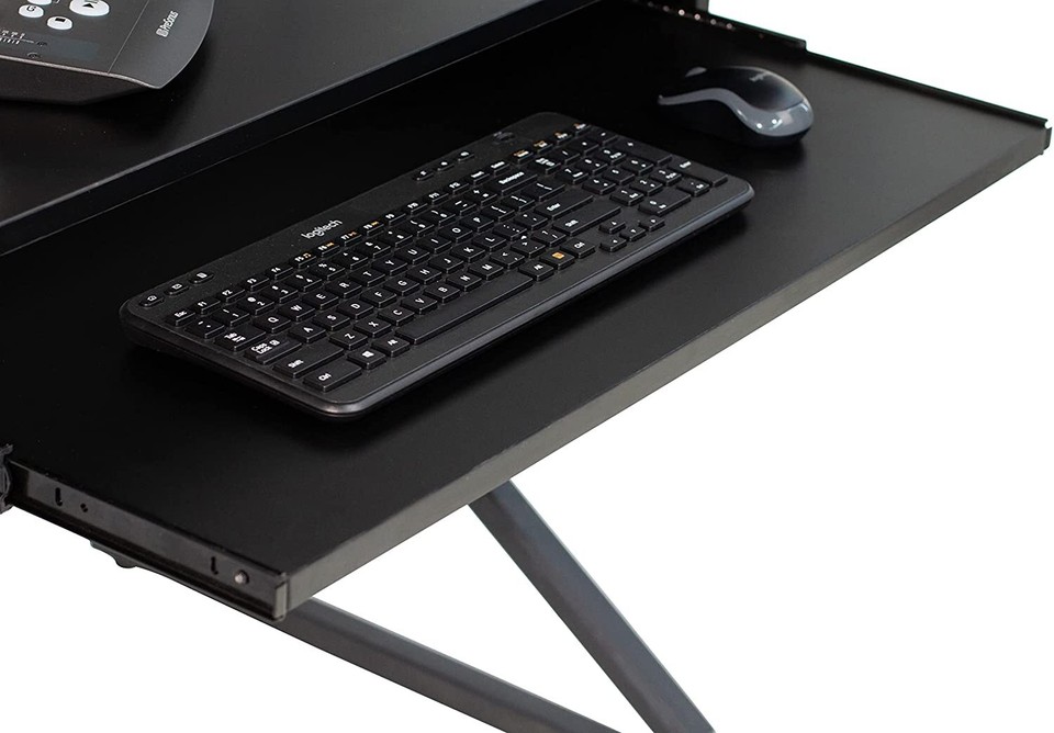 Gator Frameworks Studio Desk Workstation with (3U) Rack Shelf and ...