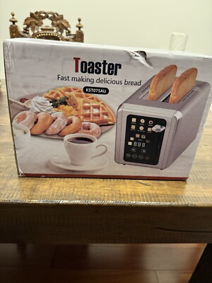 WHALL Touch Screen Toaster 2 Slice Digital Timer KST075AU - STAINLESS ...