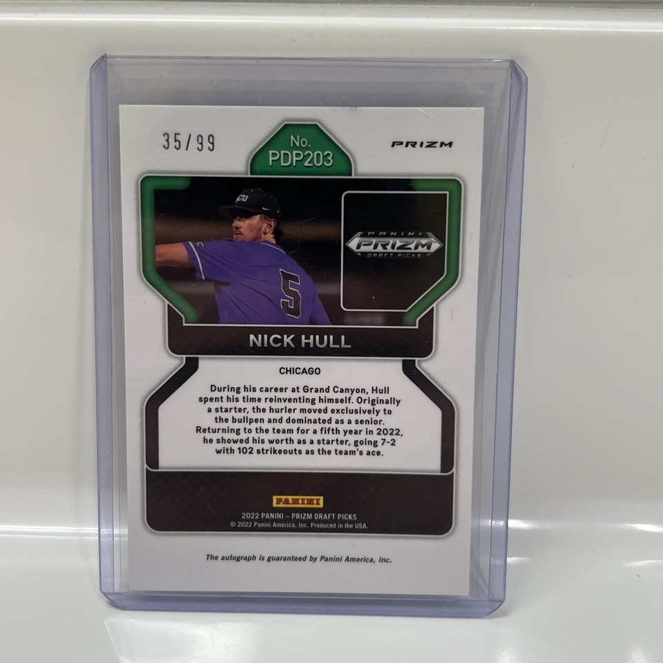 2022 Panini Prizm Draft Picks Base Autographs Prizms Blue #203 Nick ...