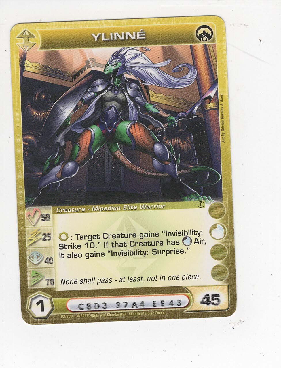 Chaotic creature card Mipedian Ylinne Min Energy Common | eBay