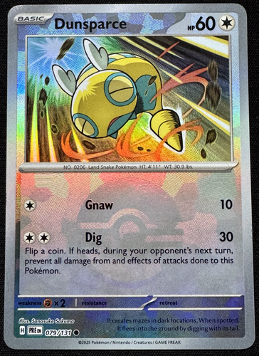 Dunsparce 079/131 Poke Ball Holo Pokemon Prismatic Evolutions NM | eBay