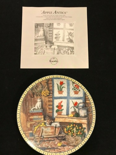 Apple Antics Cozy Country Corners Hannah Hollister Ingmire Plate 1991 ...