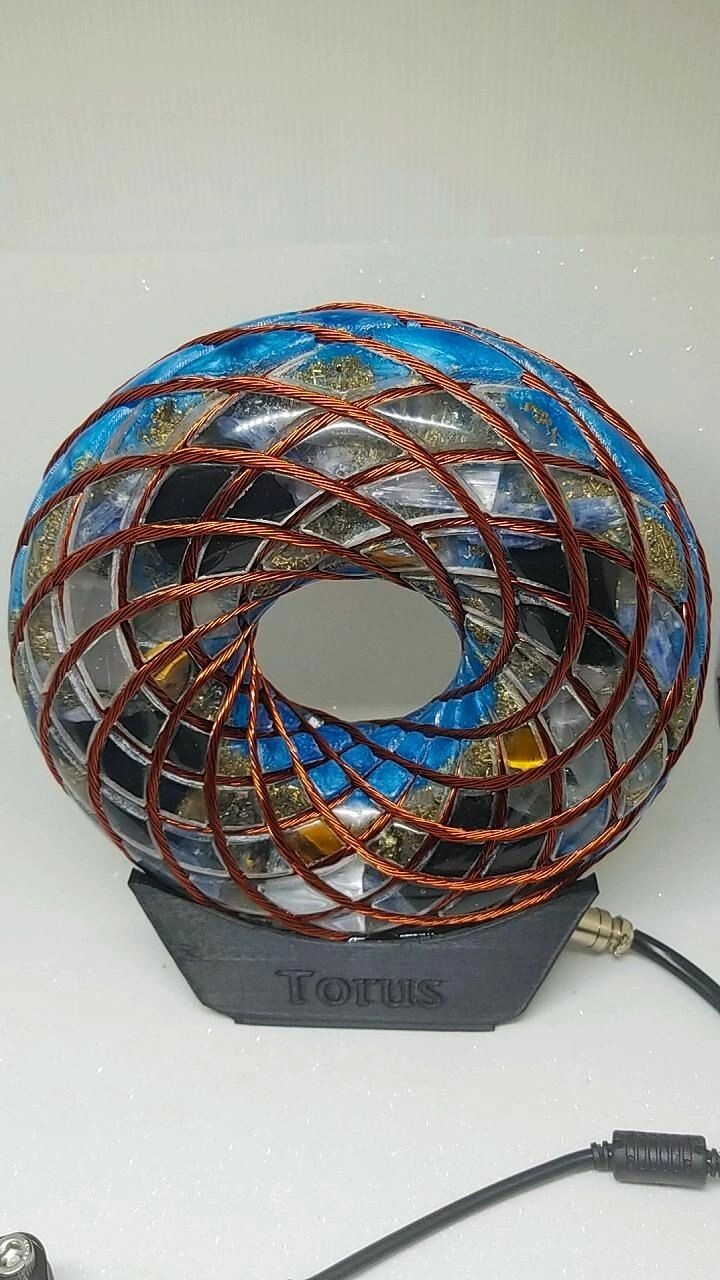 2 UNITs of TORUS rodin coil Vortex 9 '' inch orgonite PEMF with ...