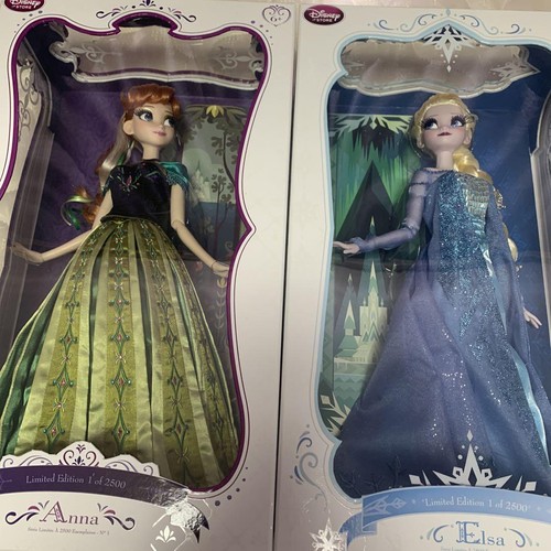 Disney Store Limited Edition 17" Coronation Anna & Elsa Doll LE 2500 ...