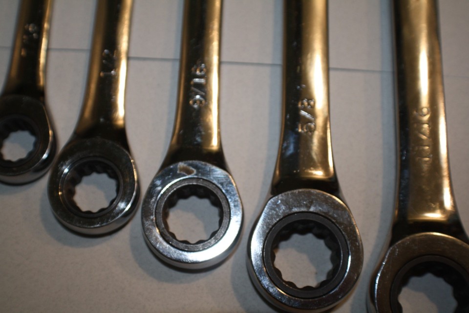 CRAFTSMAN COMBINATION RACHET WRENCHES A-AF & A-AH SERIES SAE 5/16"-3/4 ...