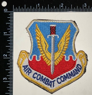 USAF US Air Force Air Combat Command HOOK & LOOP Jacket Patch | eBay