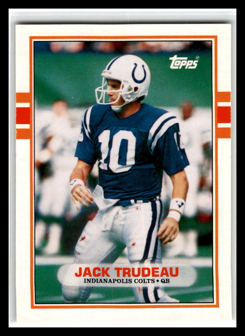 1989 Topps Traded #93T Jack Trudeau Indianapolis Colts | eBay