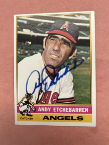 1976 Topps #129 California Angels Andy Etchebarren Autograph. | eBay