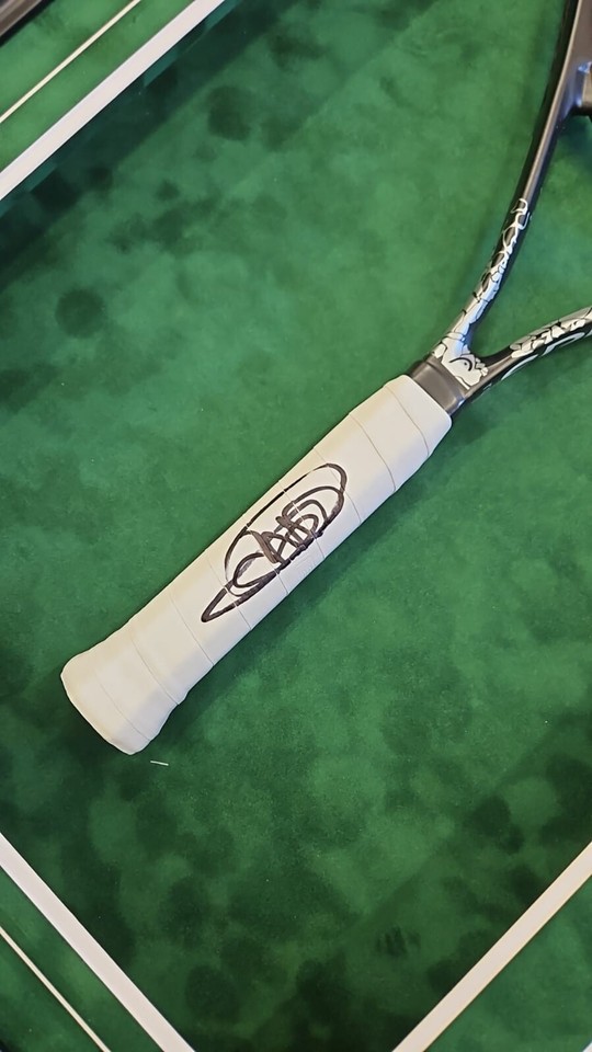 RARE NOVAK DJOKOVIC Signed Tennis Racket Autographed Display and ...