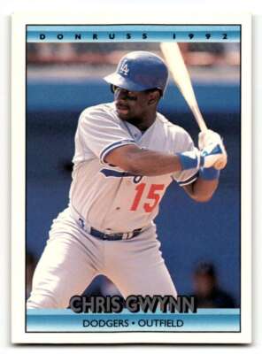 1992 Donruss #648 Chris Gwynn Los Angeles Dodgers Baseball Cards EX/ ID ...