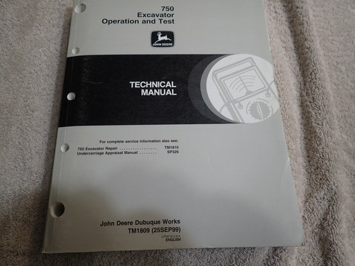 JOHN DEERE 750 LC TM1809 SERVICE MANUAL | eBay