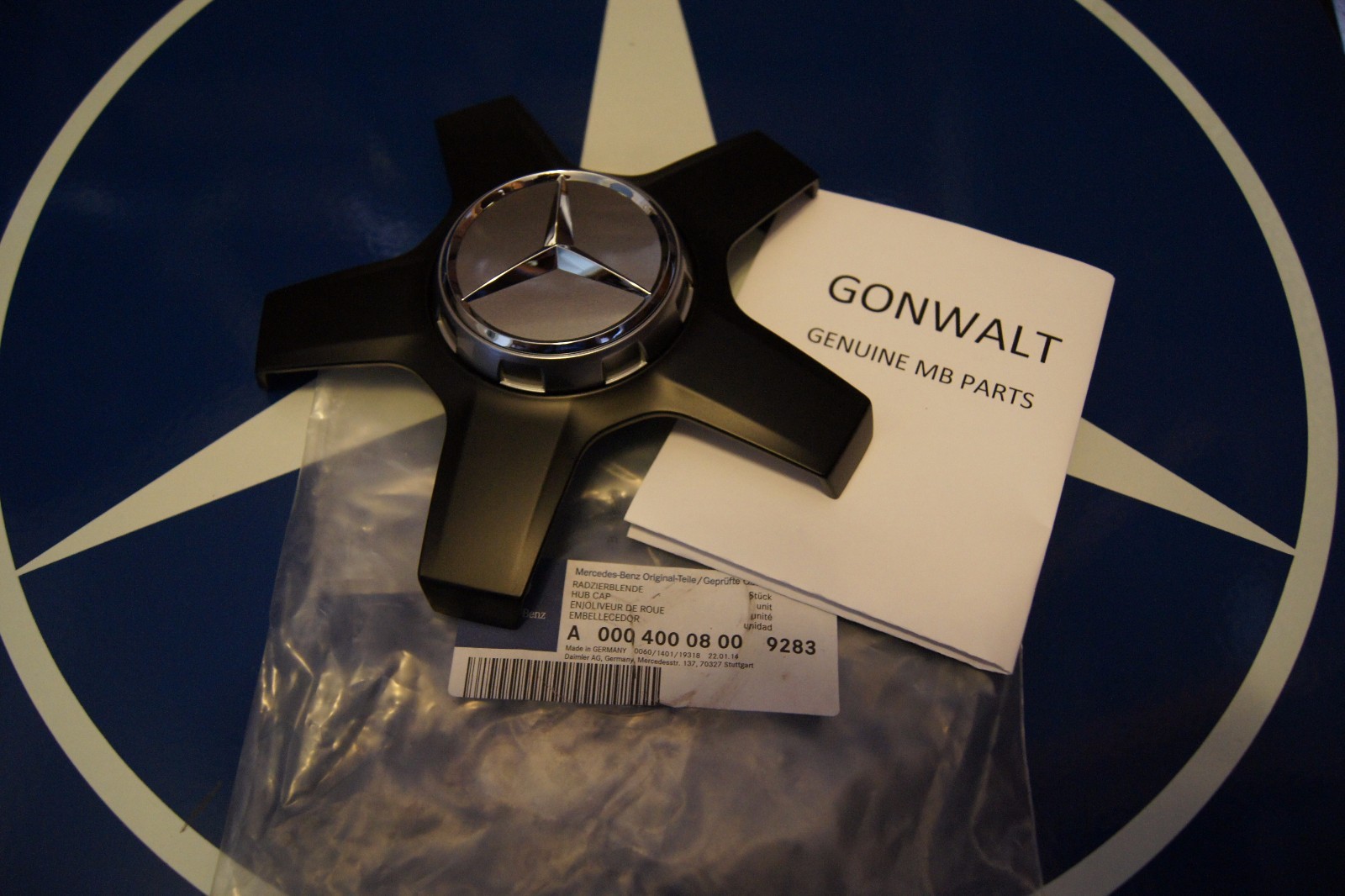 Mercedes Benz Genuine Wheel Cap CLA class E class 0004000800 / ...