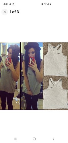 Saraya Aka Paige Personal Worn Umbro Tank Top Shirt PHOTOMATCHED!! AEW ...