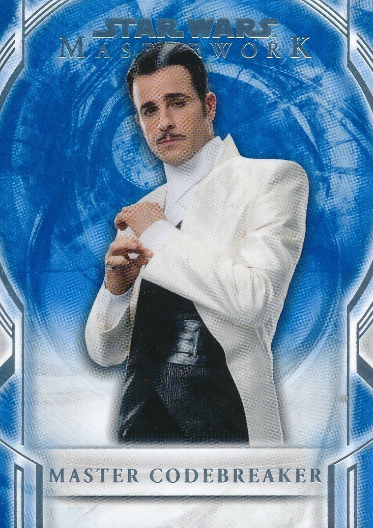 2018 TOPPS STAR WARS MASTERWORK BLUE PARALLEL CARD #93 MASTER ...