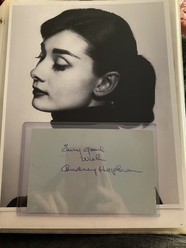 Authentic Classic Hollywood Icon Audrey Hepburn Signed Autograph ...