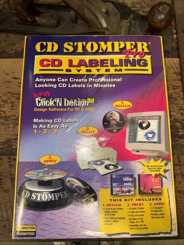 CD Stomper Pro The Ultimate CD Professional Looking Labeling System NEW ...