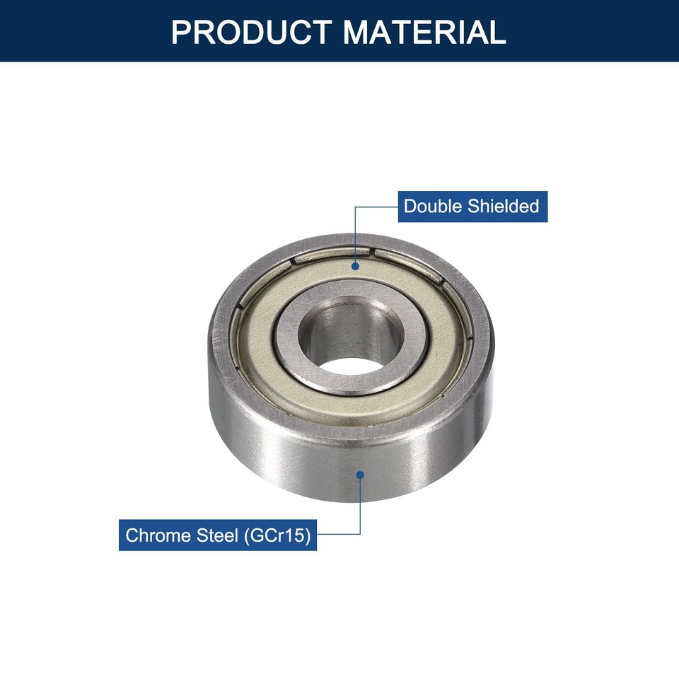 20PCS 625ZZ Ball Bearings, 5x16x5mm, Double Metal Shield, Deep Groove ...