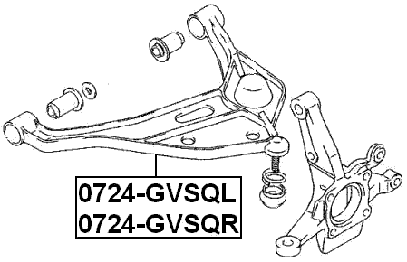 Right Front Arm Fits Suzuki 45201-65D00, 45201-65D01, 45201-67D00 ...