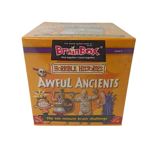 Horrible Histories Brain Box Awful Ancients Board Game Play Learn Level ...